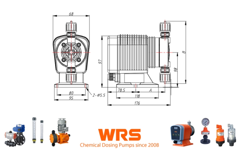 schematic diagram of a Chemical Dosing Pump and Metering Pumps ...